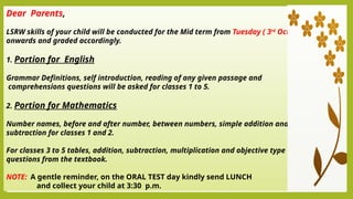 lsrw for kids school education on school | PPTX