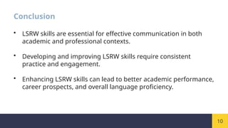 LSRW Skills qwertyuiopasdfghjklzxvb.pptx | Free Download