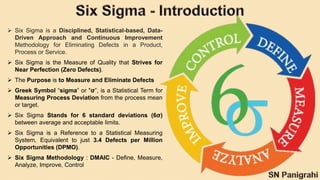 #An Introduction to Lean Six Sigma (6σ)# By SN Panigrahi, | PPTX