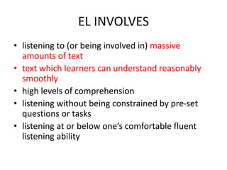 Language Speaking Skill - Extensive Listening By Wajid Hussain Khoso | PPTX