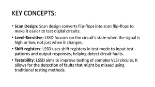LSSD Level-Sensitive Scan Design VLSI ECE 6th Sem | PPTX