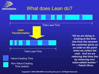 Lean Manufacturing and Lean Six Sigma | PPT