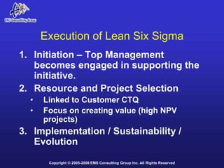 Lean Six Sigma Implementation | PPTX