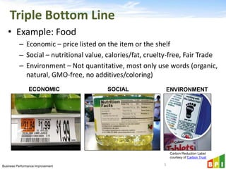 Lean Six Sigma and the Environment - Sample Slides | PPTX