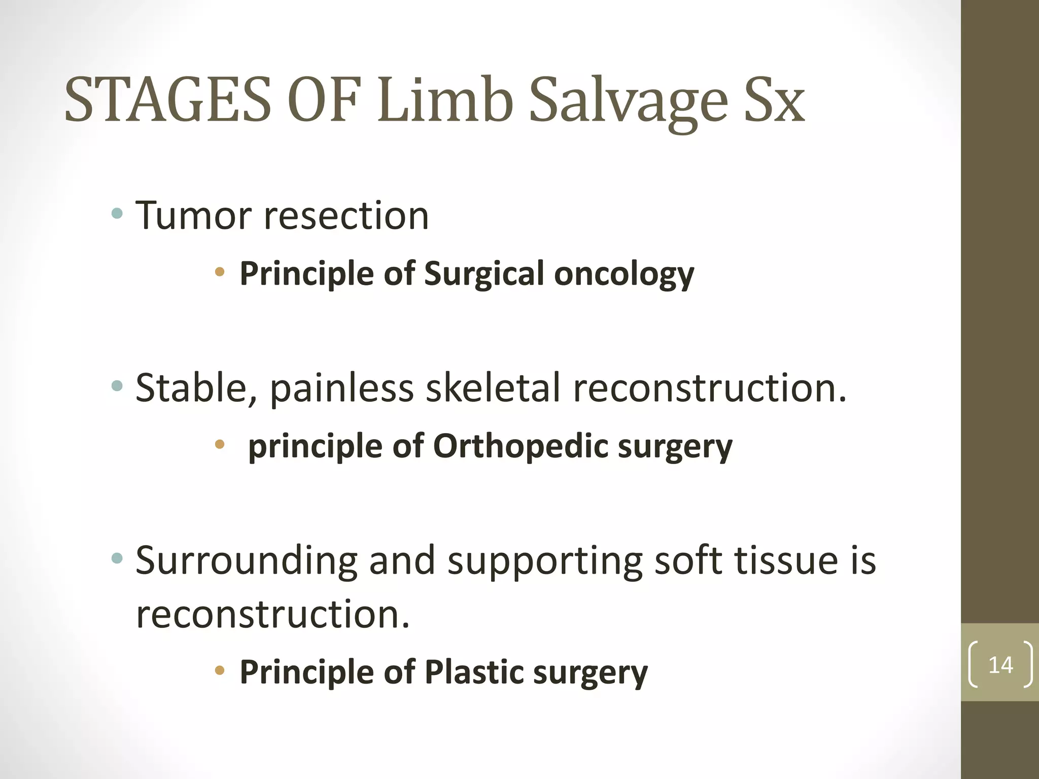 Limb salvage surgery | PPTX