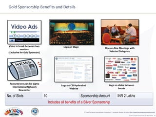 Lean Six Sigma International Convention Sponsorship | PPT