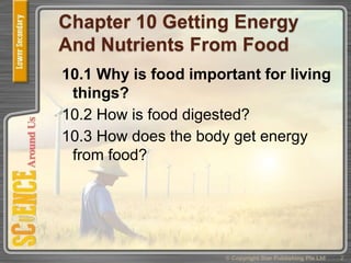 Lss module 3 chpt 10 nutrients an food | PPTX | Nutrition | Healthy Living