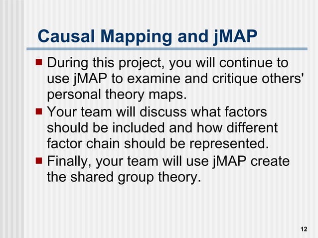 Lesson 1.3 Describe Purpose and Characteristics of Causal Maps | PPT