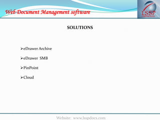 Web Document Management for any type of organization | PPT