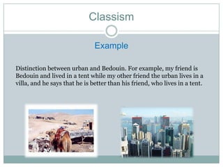 Manifestations of prejudice & Discrimination | PPTX