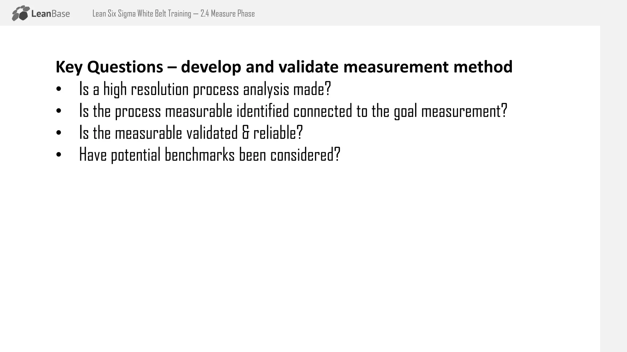 Modul 2.4: Measure Phase | PDF