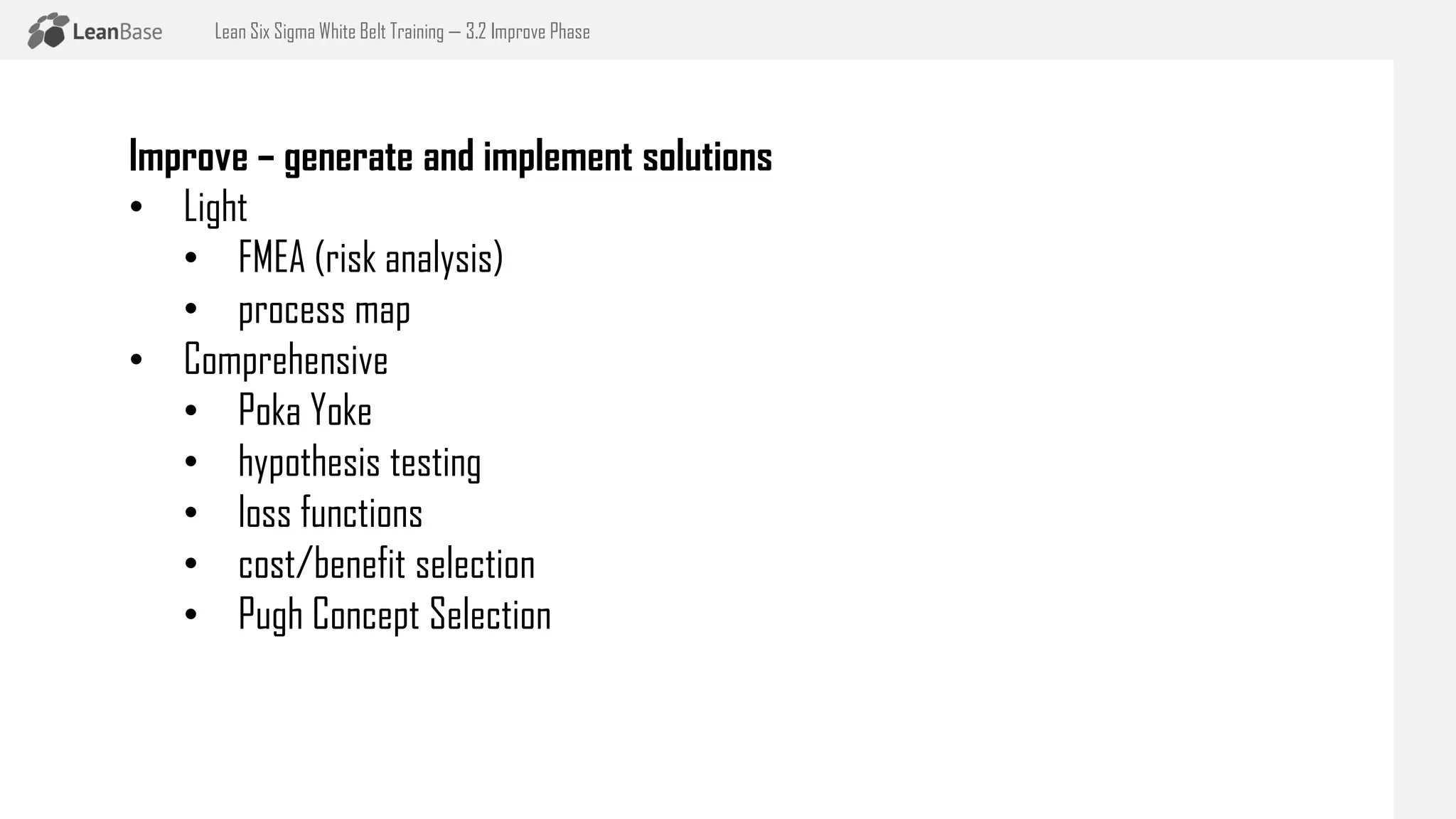 Modul 3.2: Improve Phase | PDF