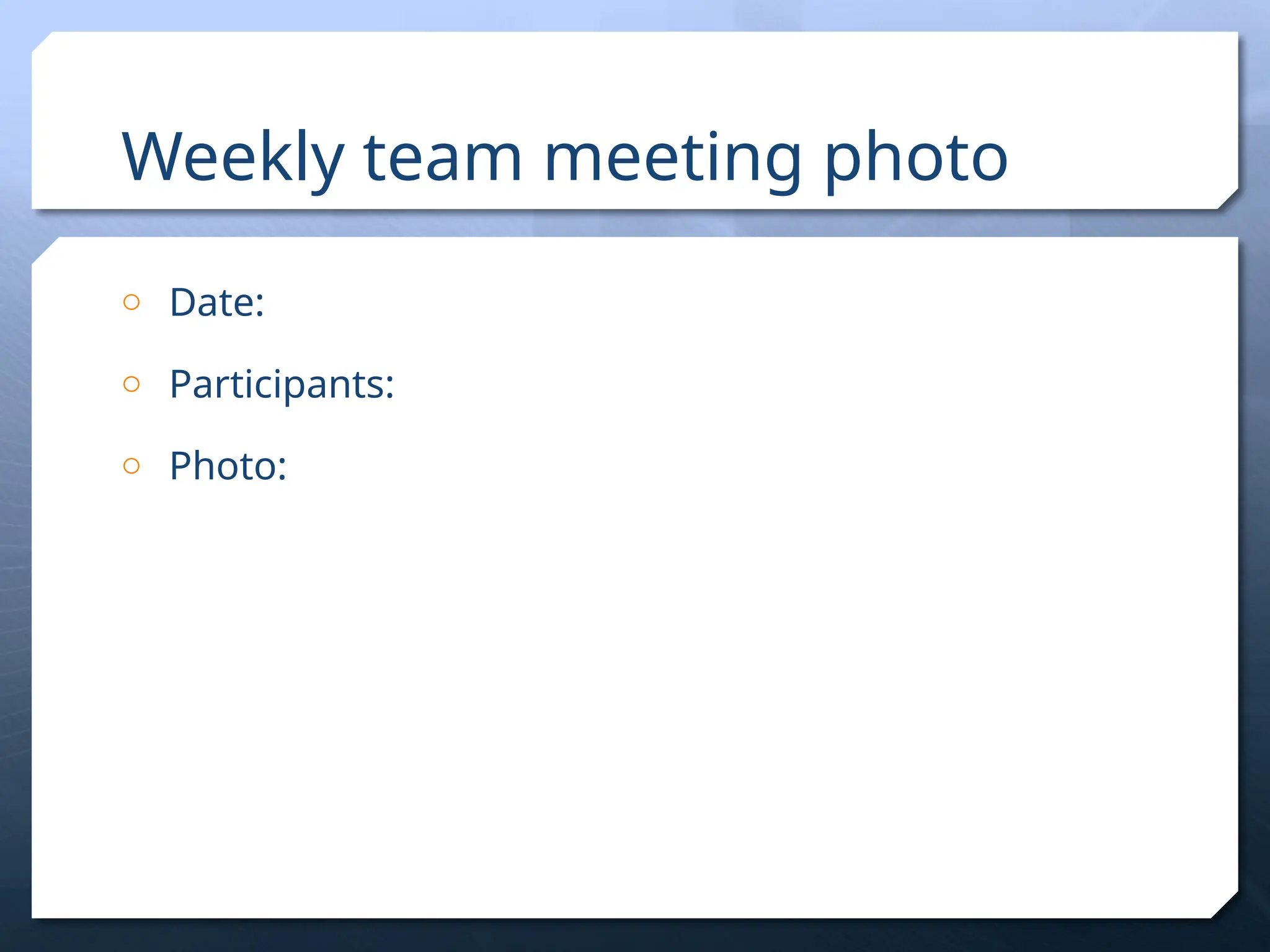 LSS_sssssssssWeekly report template.pptx