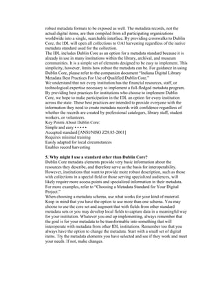 Handout for Planning and Implementing a Digital Library Project | PDF