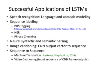 Long short term memory on tensorflow using python | PPTX