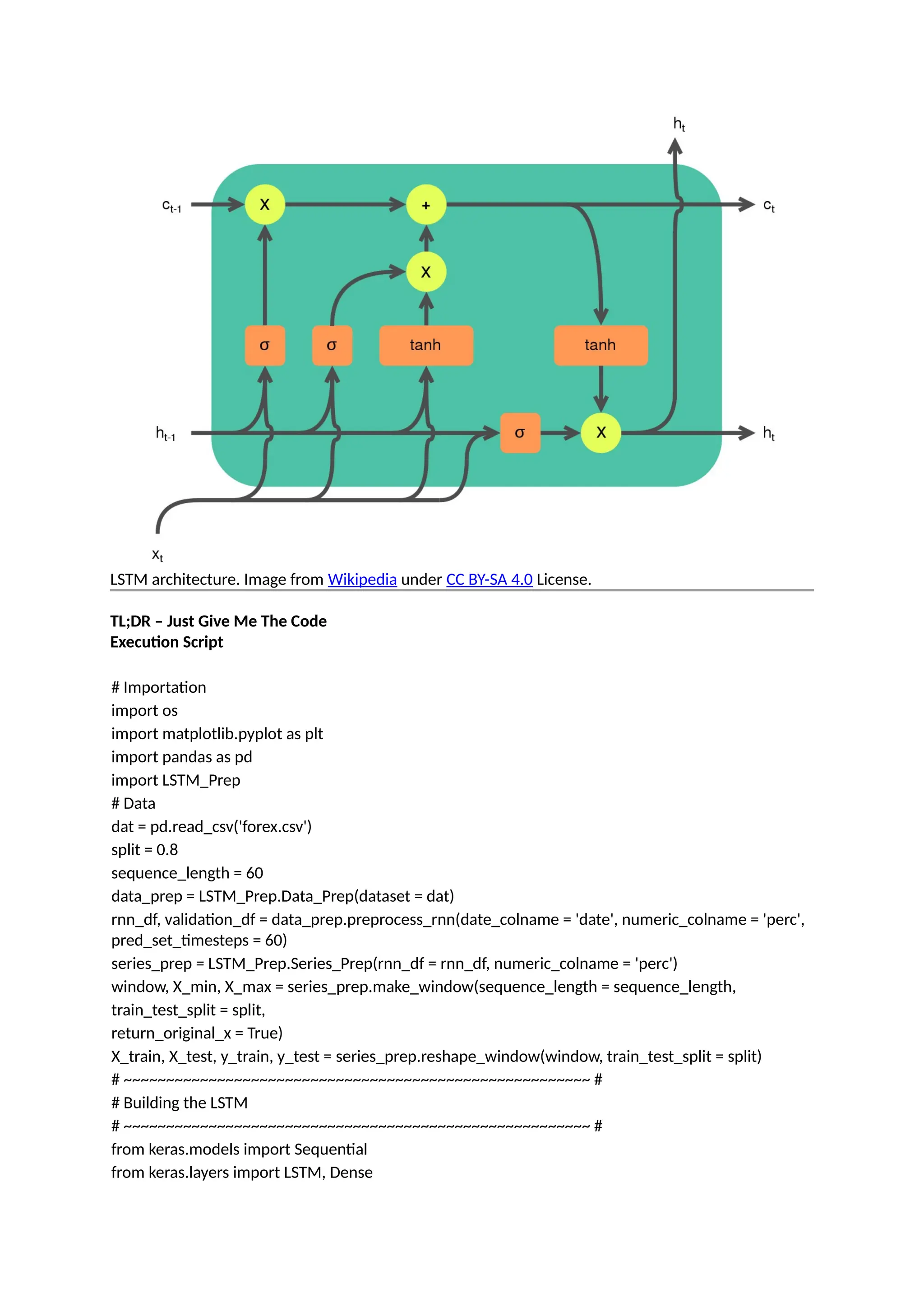 LSTM Framework For Univariate Time series | DOCX
