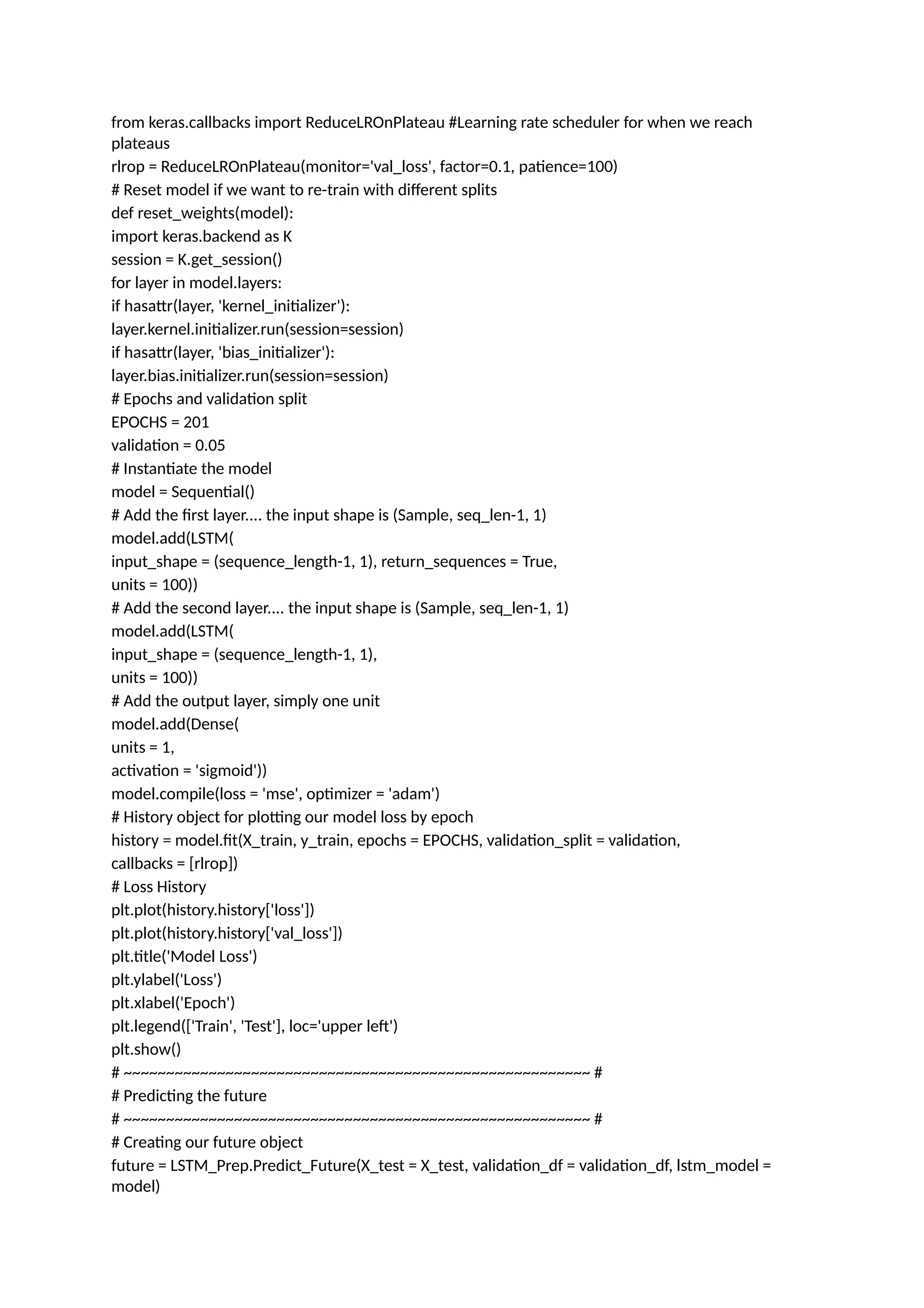 LSTM Framework For Univariate Time series | DOCX