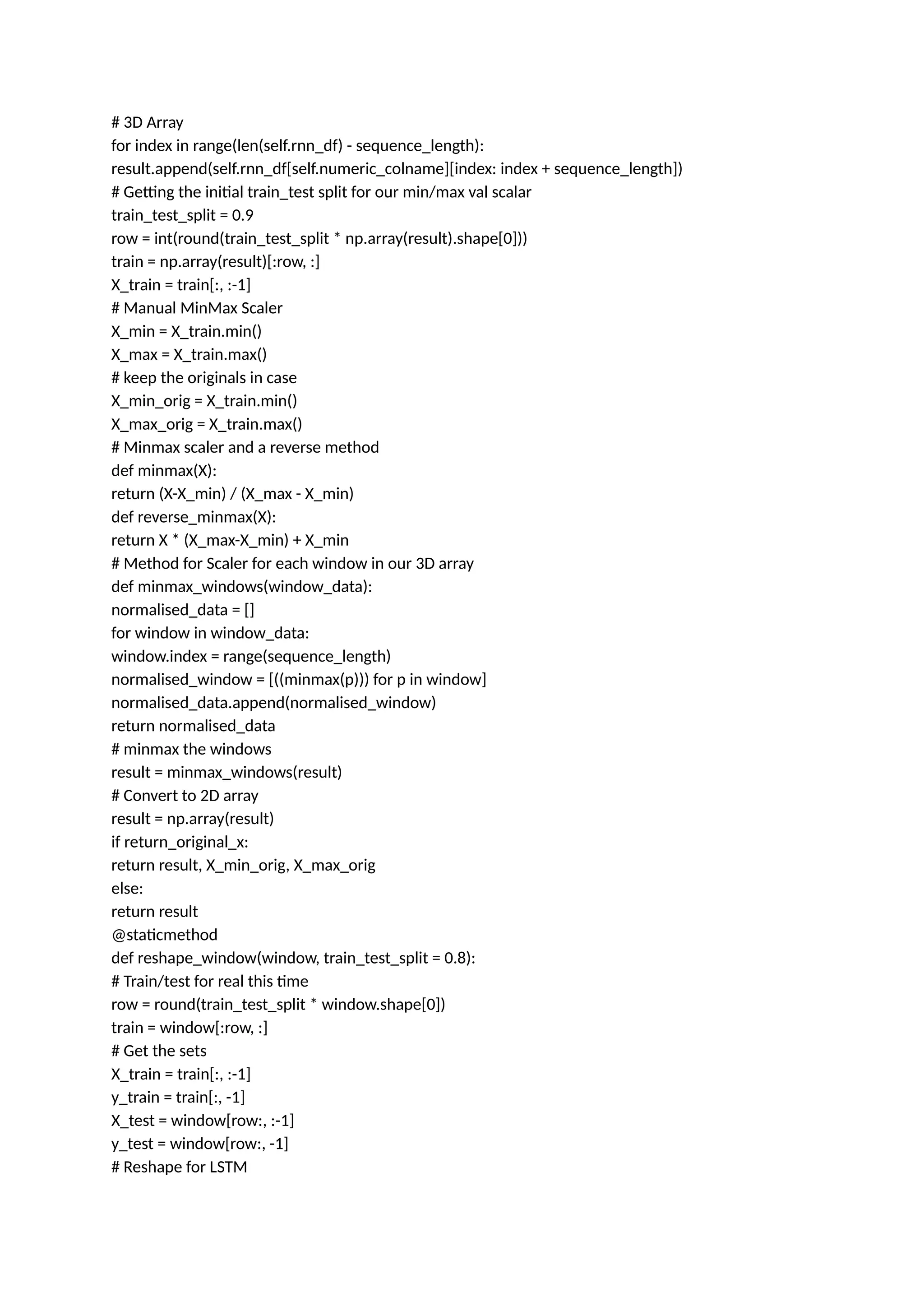 LSTM Framework For Univariate Time series | DOCX