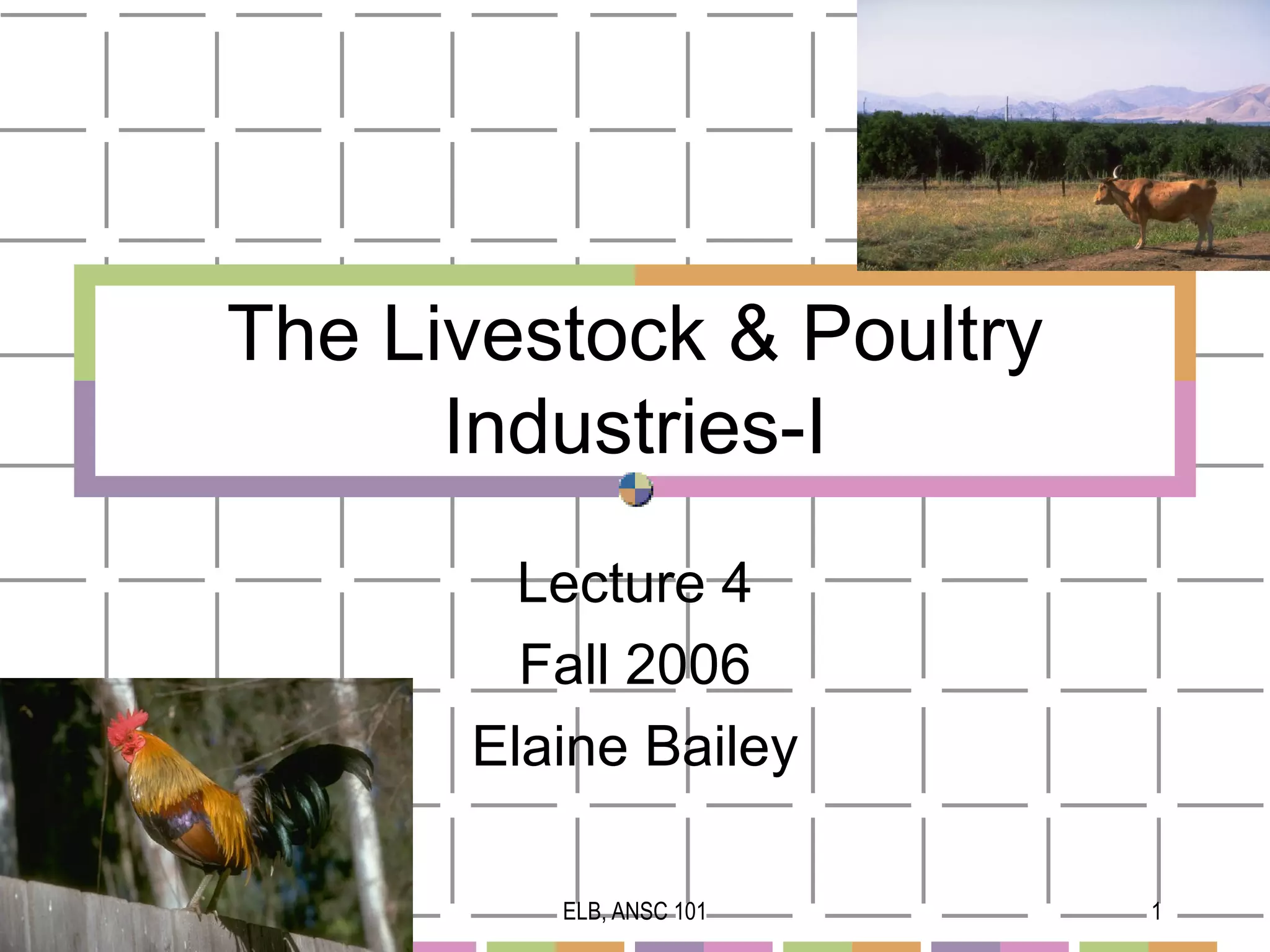 Introduction to Livestock Industries | PPT | Agriculture | Industries