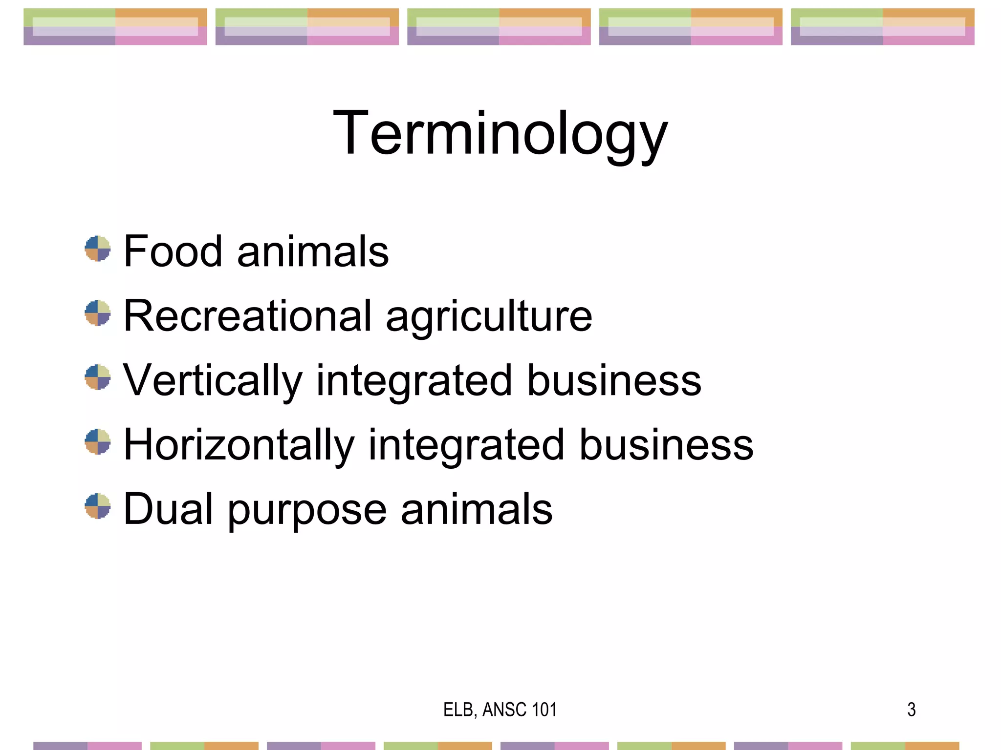 Introduction to Livestock Industries | PPT