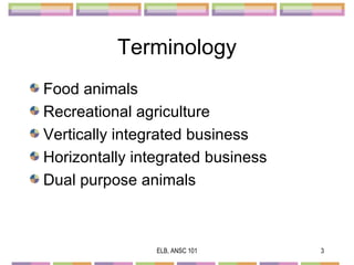 Introduction to Livestock Industries | PPT