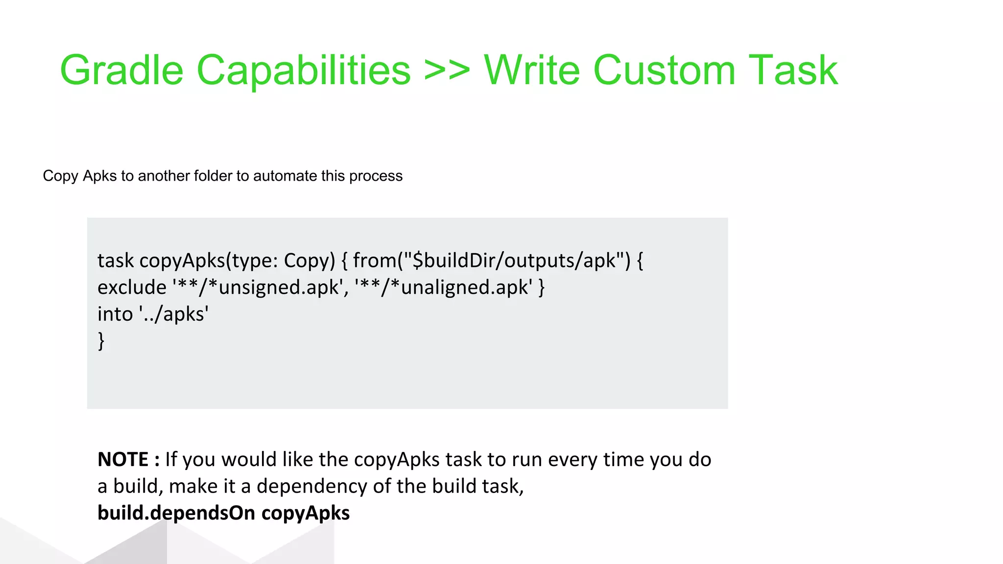Gradle build capabilities | PPTX