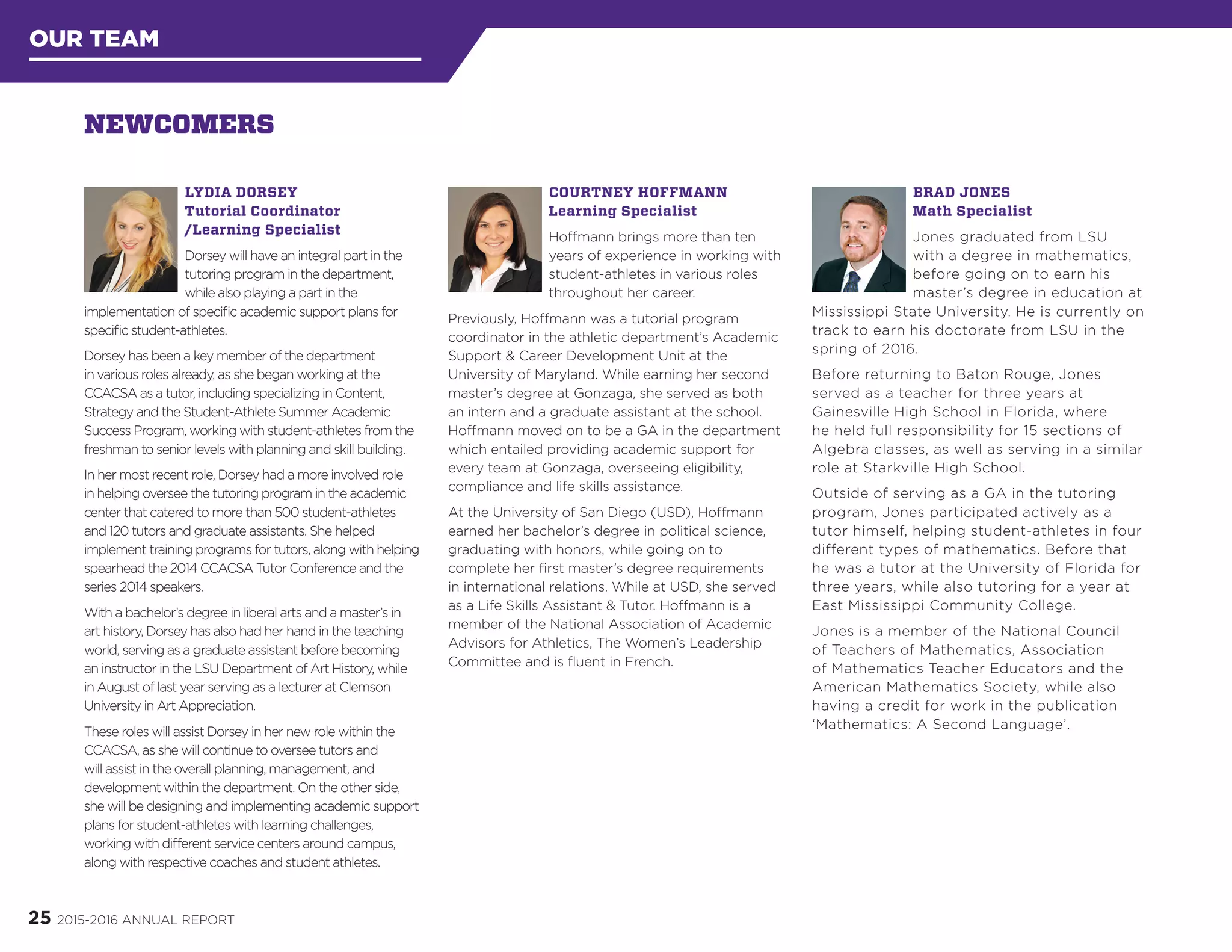 LSU Cox Communications Academic Center for Student-Athletes 2015-16 ...