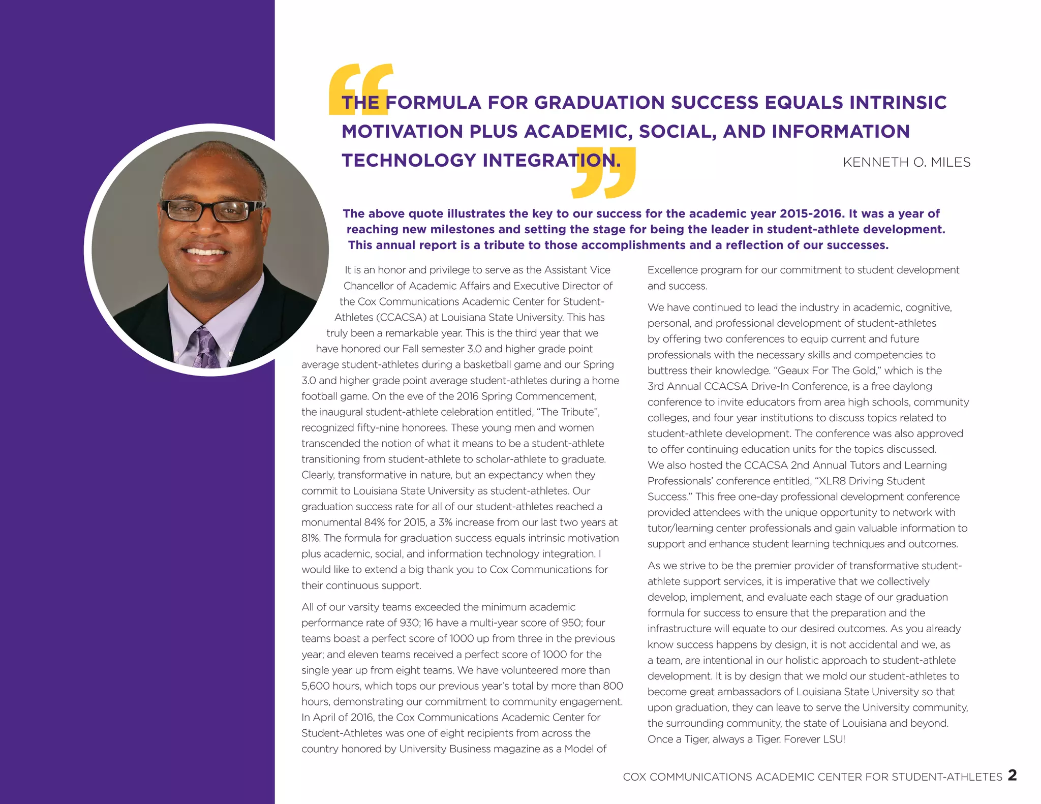 LSU Cox Communications Academic Center for Student-Athletes 2015-16 ...