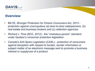 Consumer Protection: Recent Developments and Trends | PPT