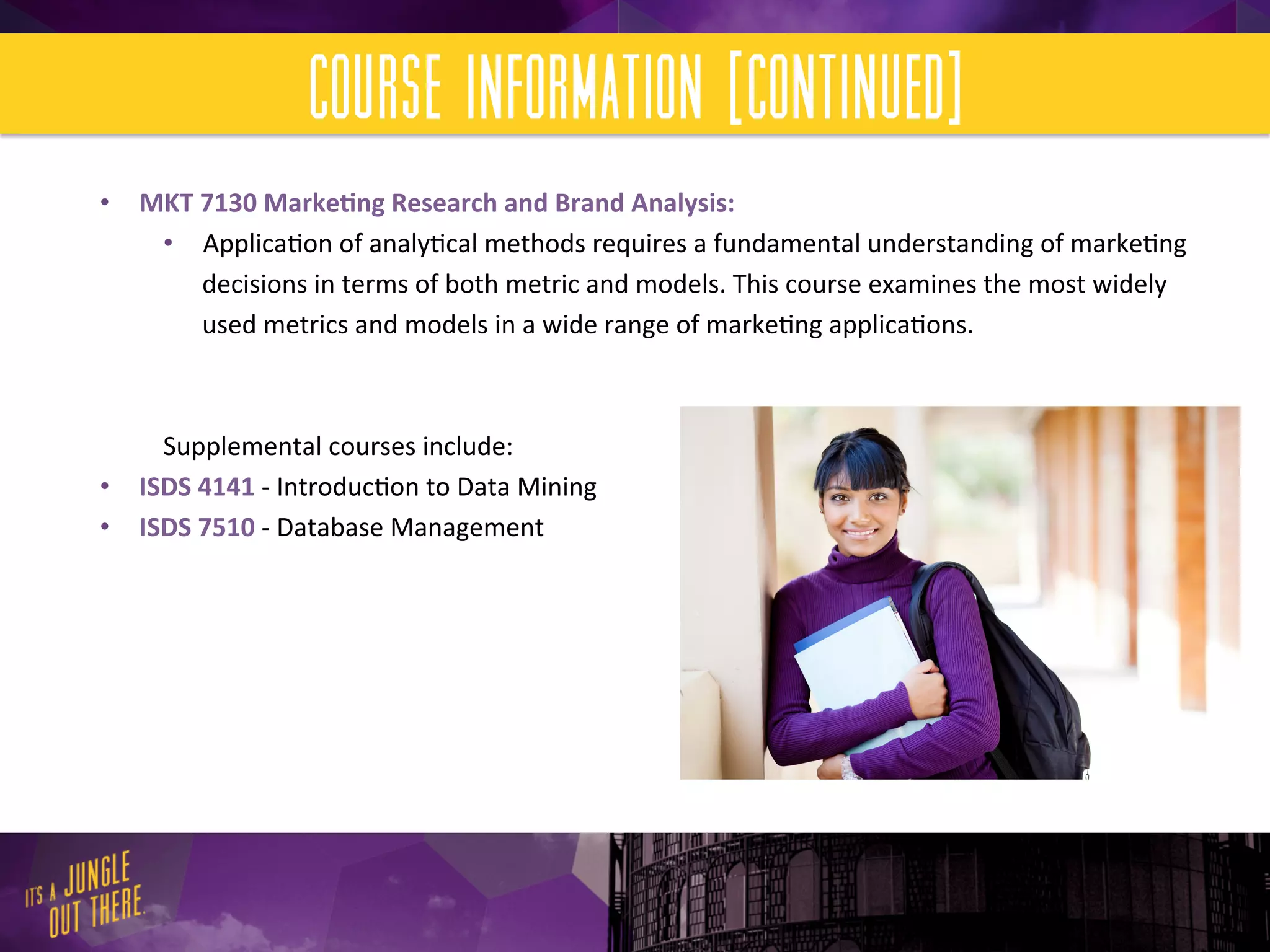 LSU Flores MBA Program Marketing Analytics Specialization | PPT
