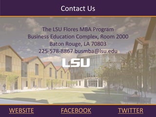 LSU Flores MBA: Specializations | PDF