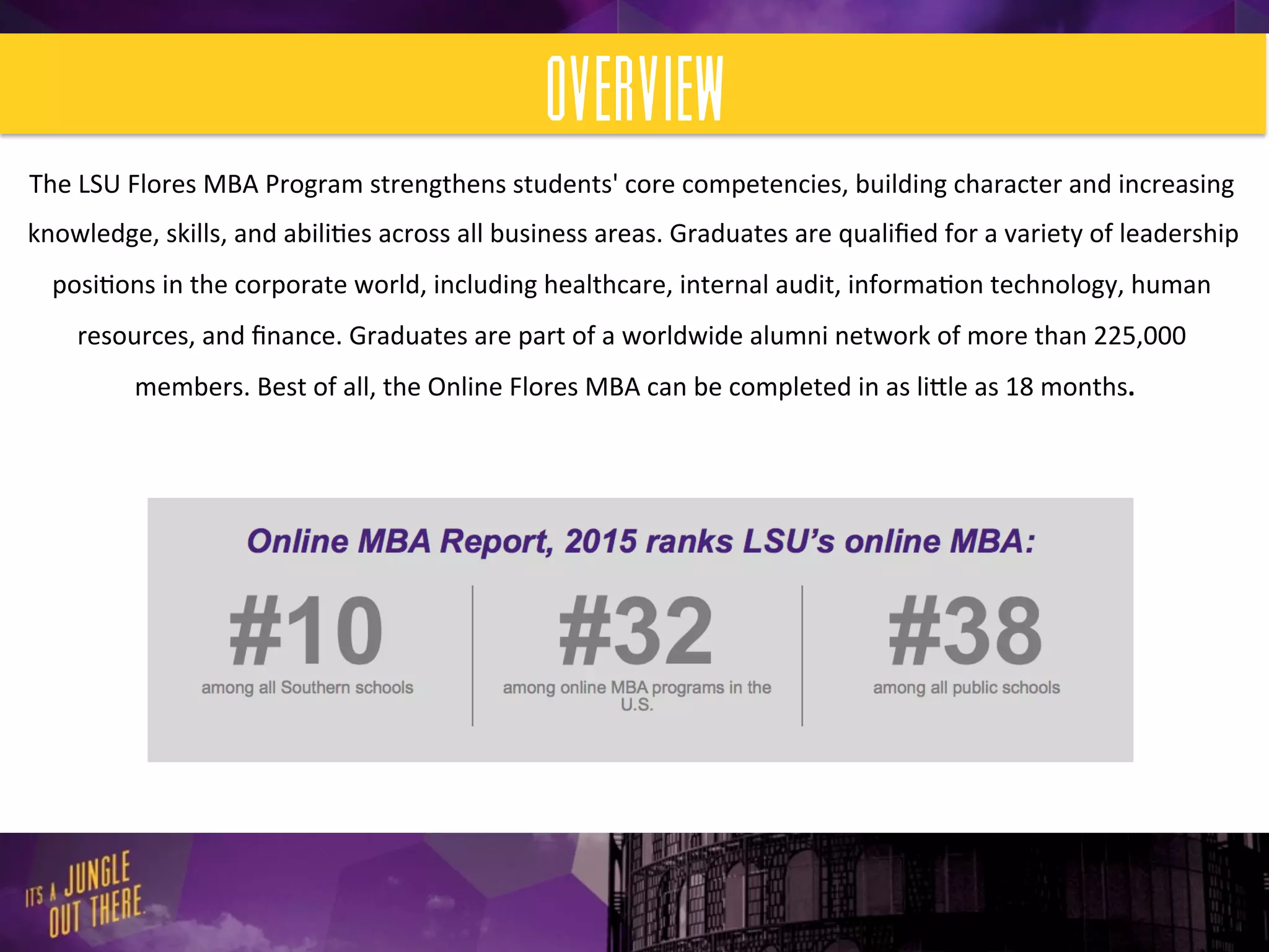 LSU Flores MBA Online MBA | PDF