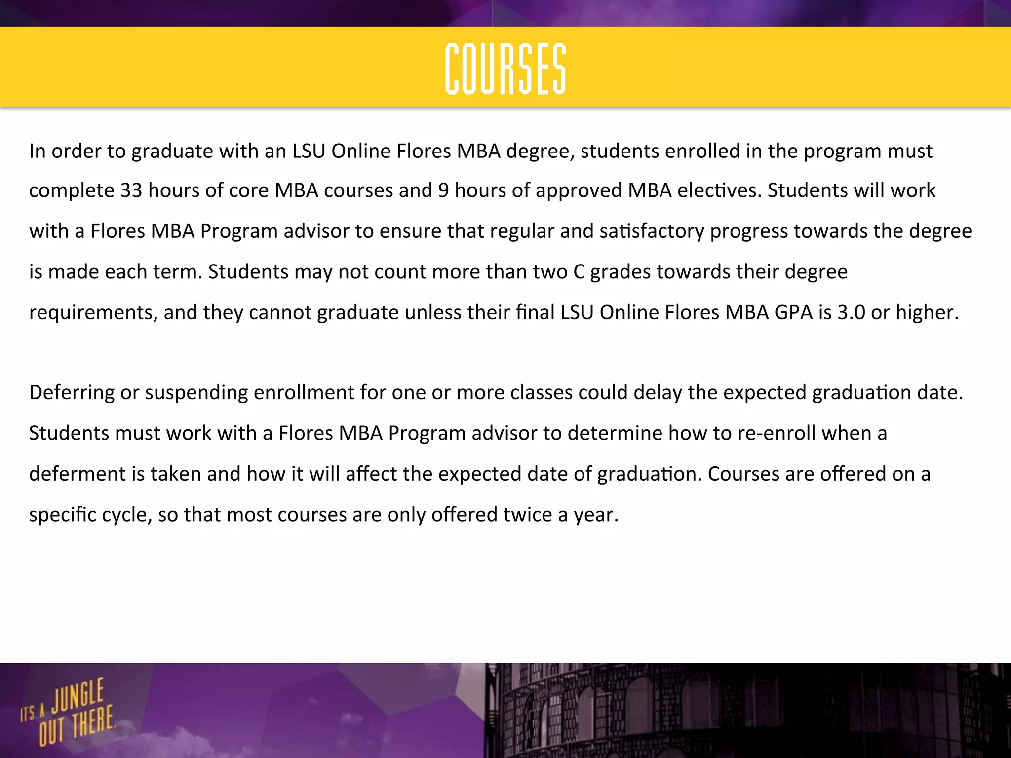 LSU Flores MBA Online MBA | PDF