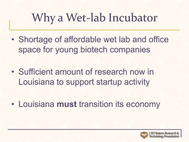 LSU System Research & Technology Foundation | PPT