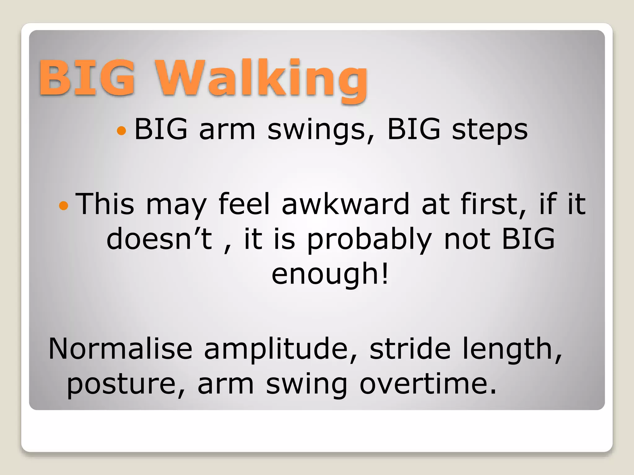 LSVT BIG program | PPTX