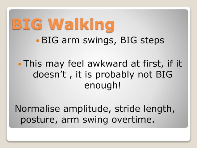 LSVT BIG program | PPTX