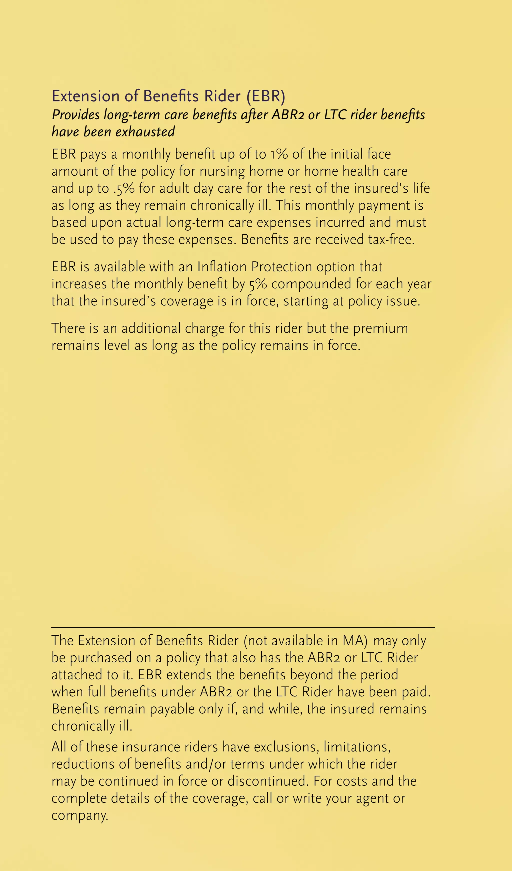 Lsw Living Benefits Brochure | PDF