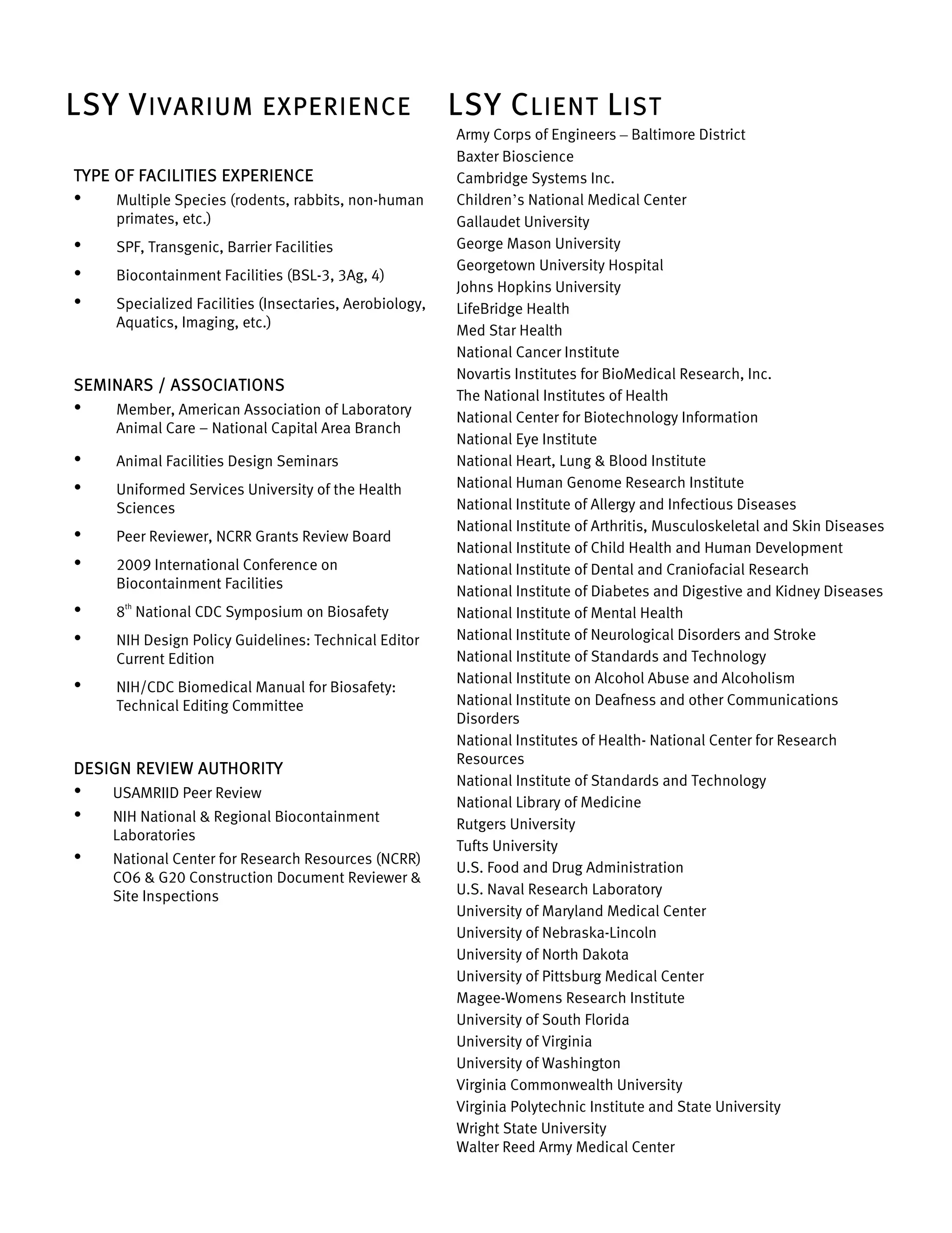 Lsy Vivarium Brochure | PDF