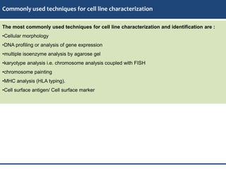 8. Biology and characterization of cultured cells | PPT