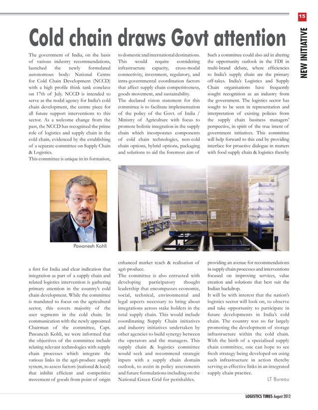 India's NCCD takes the Supply Chain route | PDF | Logistics and ...