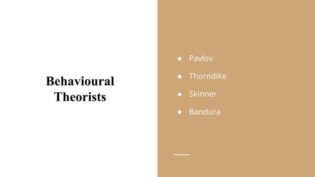 BEHAVIOURAL THEORY OF PAVLOV | PPTX | Educational Assessment | Education