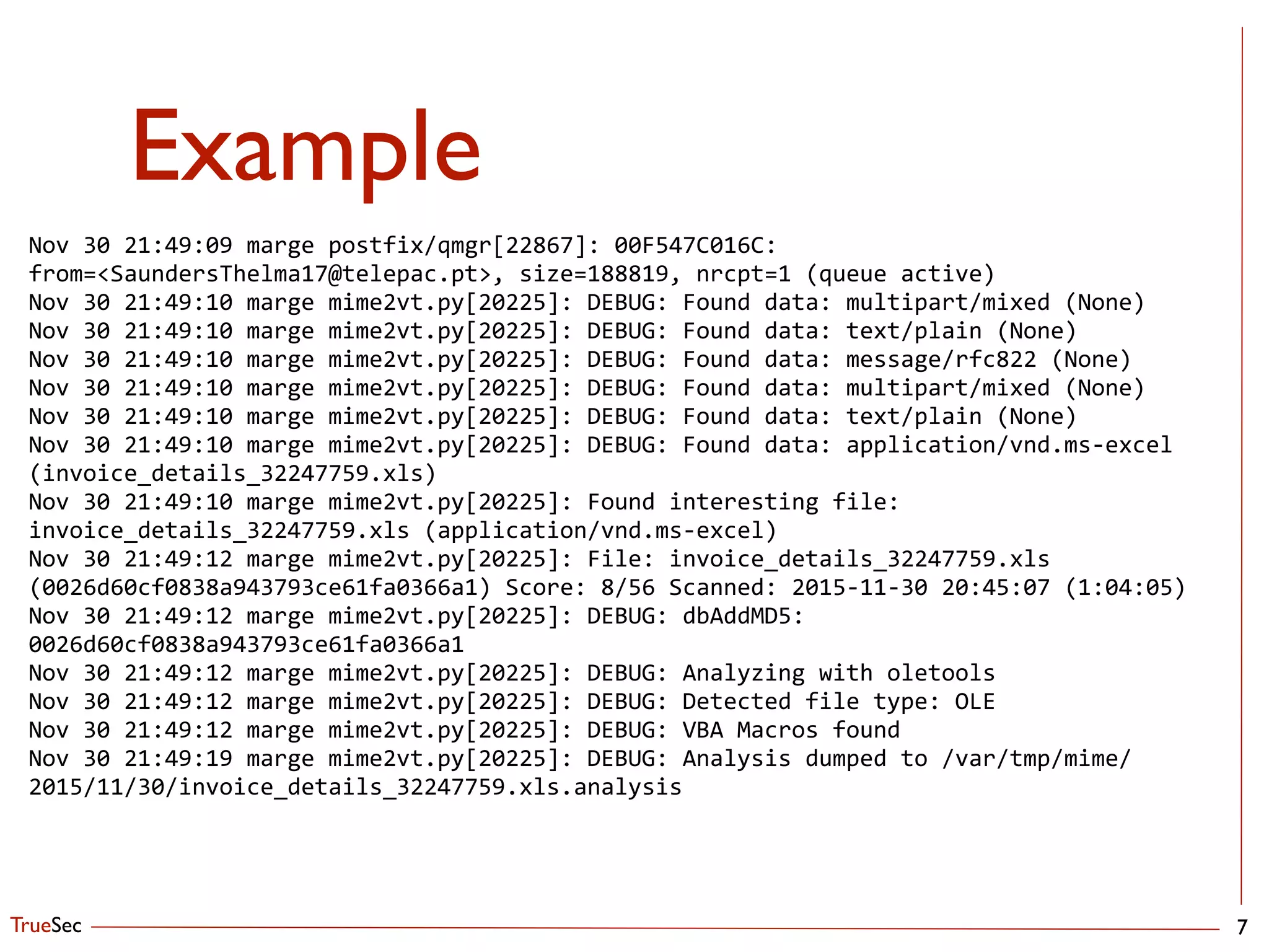 Automatic MIME Attachments Triage | PPT