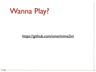 Automatic MIME Attachments Triage | PPT