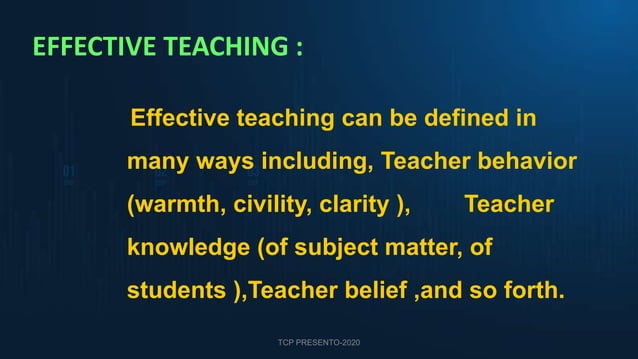 CHARACTERISTICS OF EFFECTIVE AND INEFFECTIVE TEACHING | PPTX