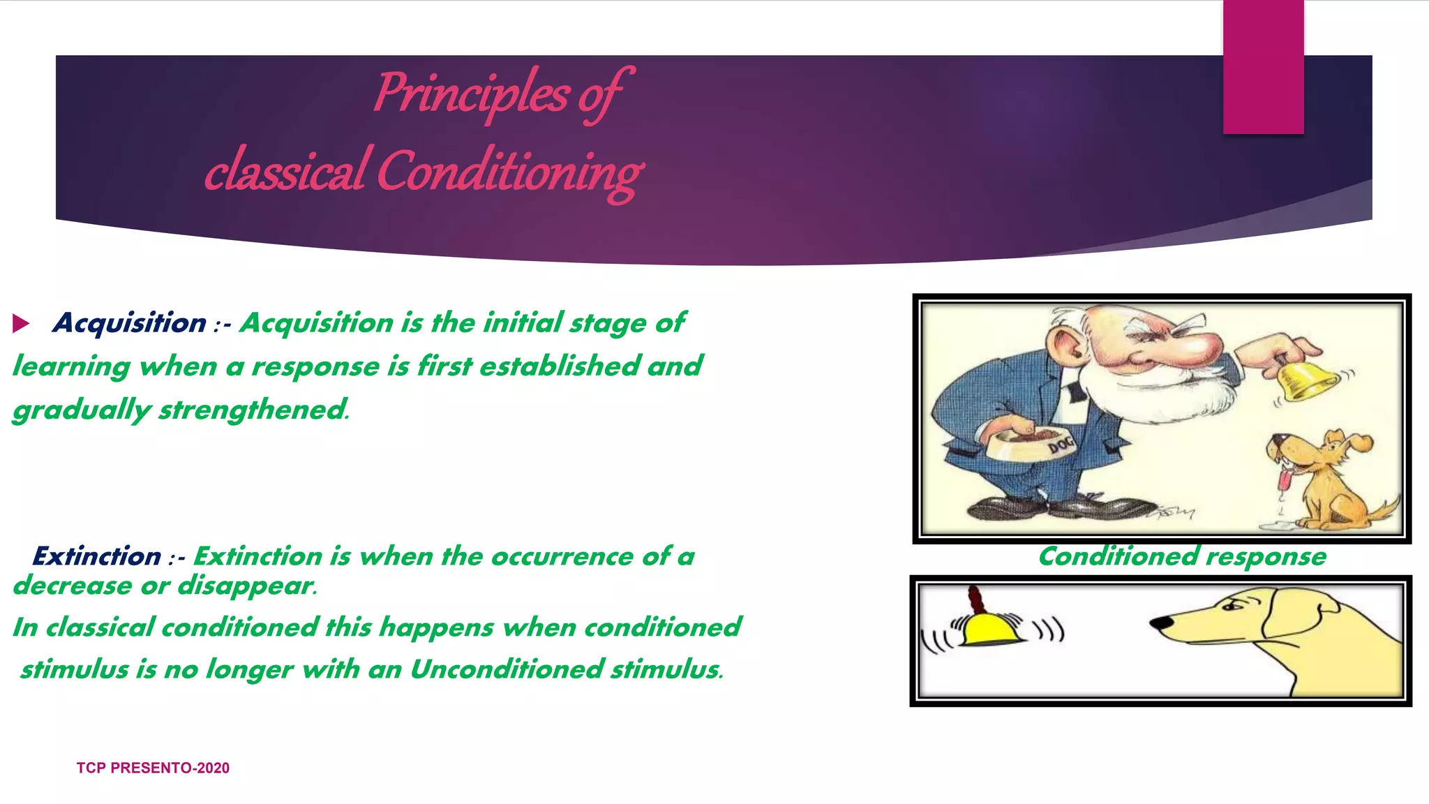 CLASSICAL CONDITIONING THEORY | PPT