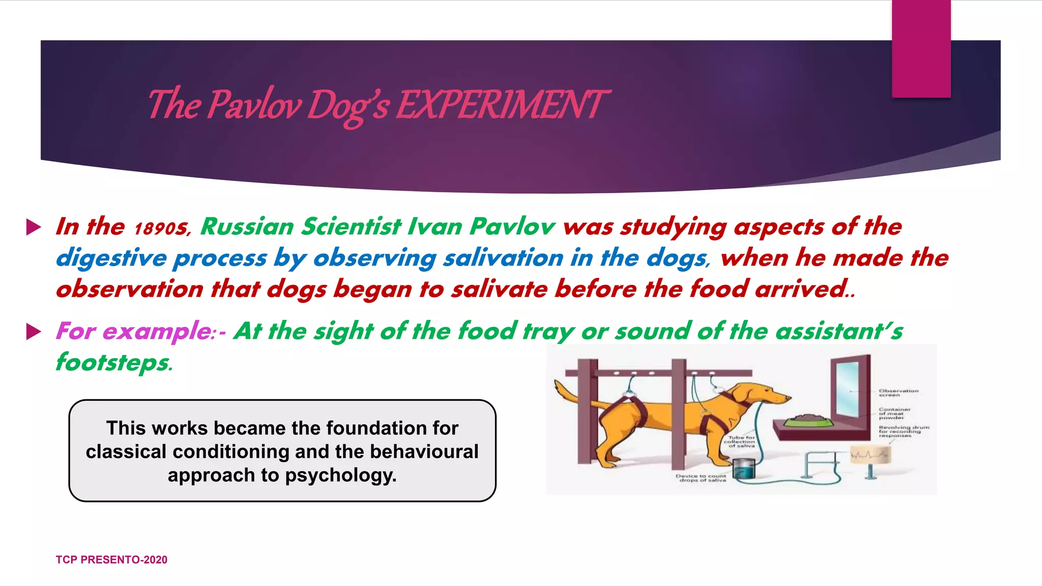 CLASSICAL CONDITIONING THEORY | PPT