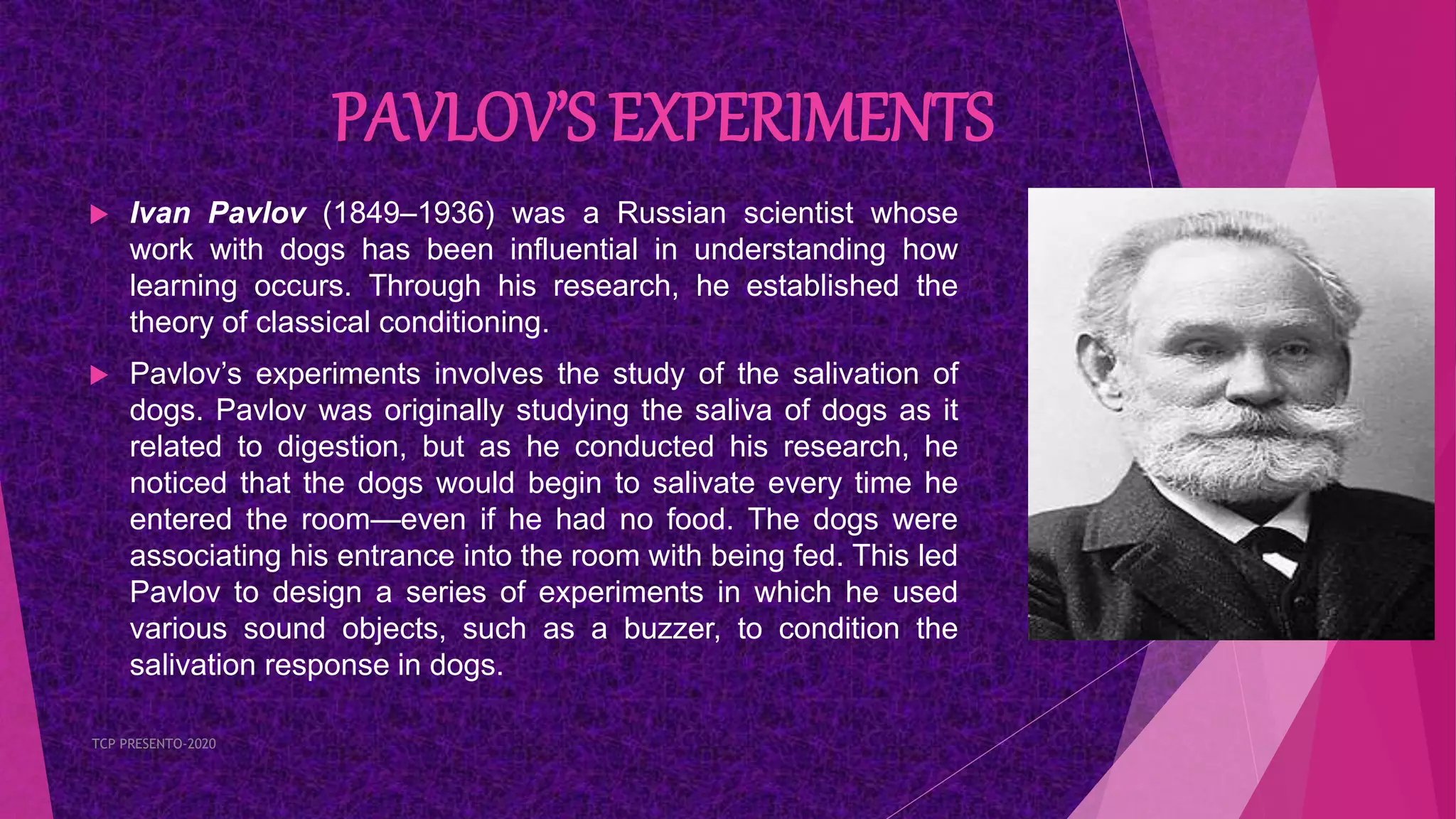 CLASSICAL CONDITIONING VS OPERANT CONDITIONING | PPTX