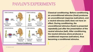 CLASSICAL CONDITIONING VS OPERANT CONDITIONING | PPTX
