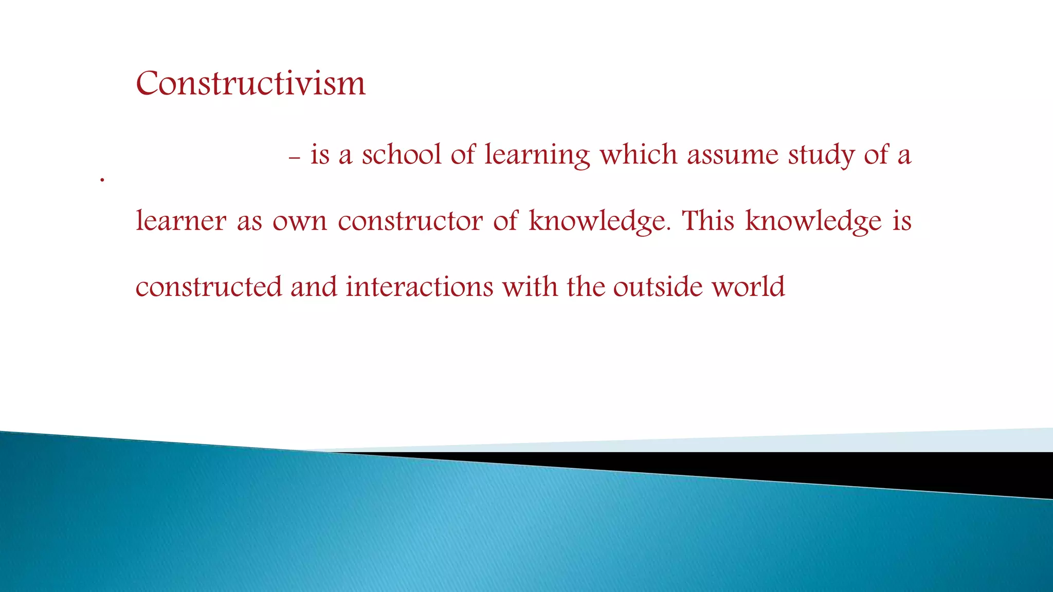 CONSTRUCTIVISM | PPTX