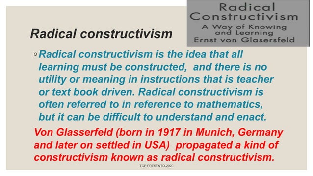 CONSTRUCTIVISM THEORY OF LEARNING | PPTX